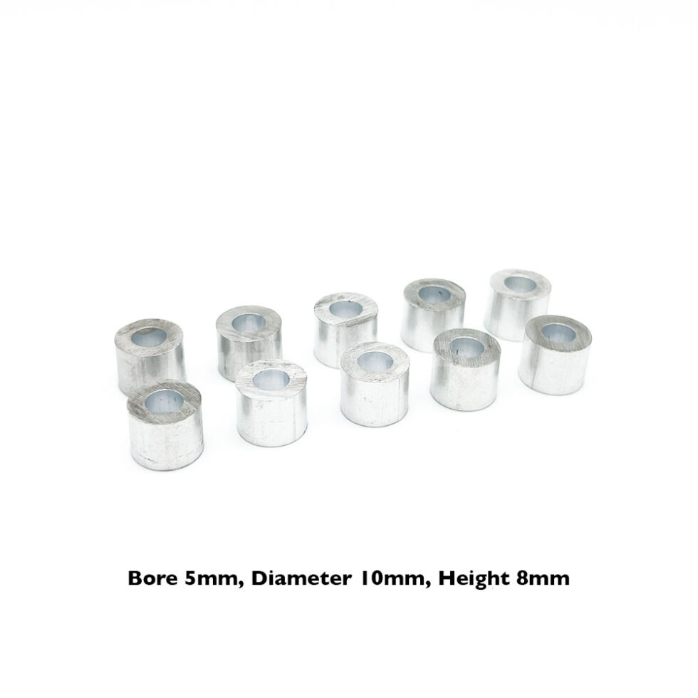 Aluminium Spacer with 5mm Bore (10pcs) | Build It Full