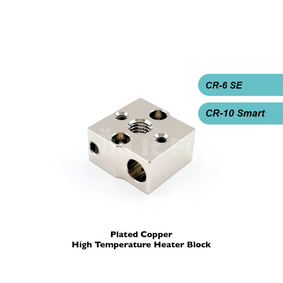 Plated Copper High Temperature Heater Block for CR-6 SE / CR-10 Smart ...