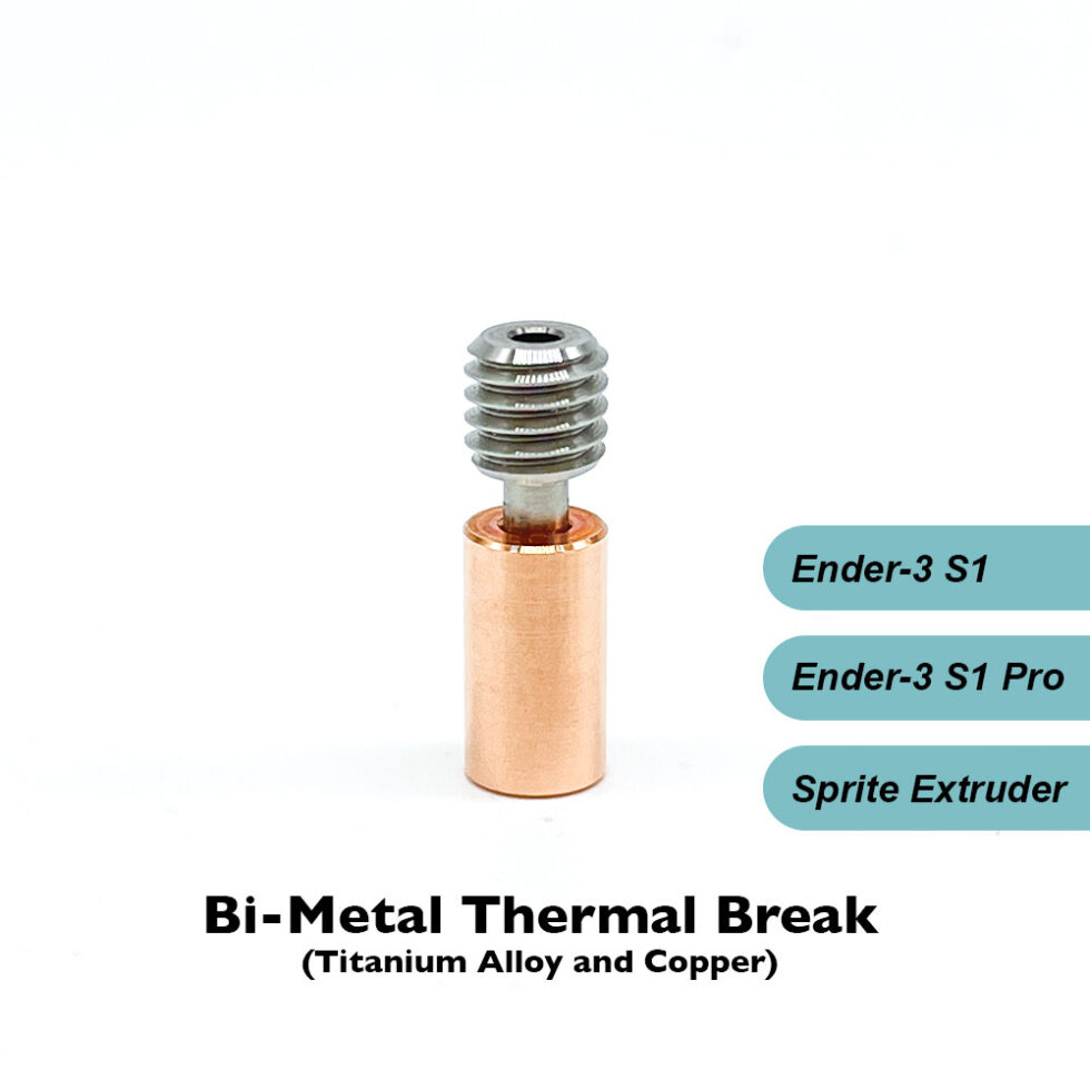 Bi-Metal Thermal Break for Ender-3 S1 / S1 Pro / Sprite Extruder ...