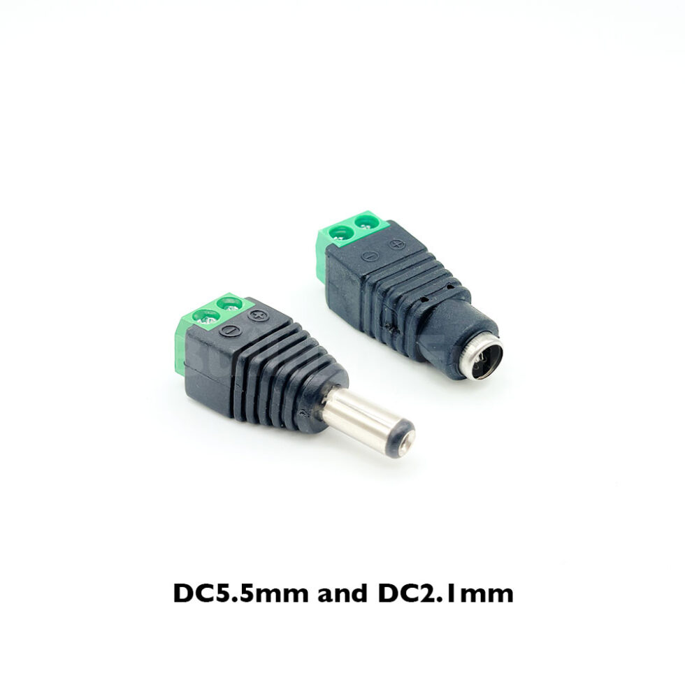 DC 5.5mm – 2.1mm Jack / Connector (5 Sets) | Build It Full
