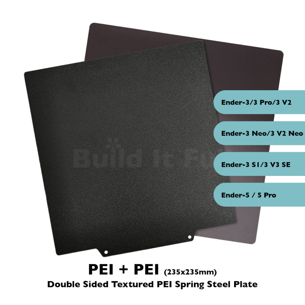 Double Sided Textured PEI Spring Steel Plate | Build It Full
