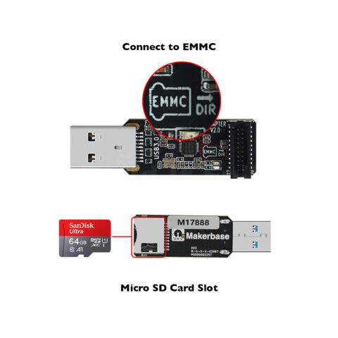 Makerbase MKS EMMC-ADAPTER V2 USB 3.0 Reader | Build It Full